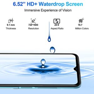 DOOGEE N50 |2023| Unlocked Cell Phone,15GB RAM+128GB ROM, Android 13 Smartphone,50MP AI Camera Mobile Phone,Loud Speaker,6.52" HD+Display Android Smartphone,Dual Sim 4G,OTG/Fingerprint Blue