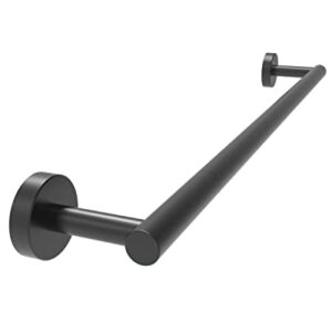 RARXTR 24 Inch Matte Black Towel Bar Towel Rack for Bathroom Kitchen Hand Towel Holder Dish Cloths Hanger SUS304 Stainless Steel RUSTPROOF Wall Mount (Matte Black)