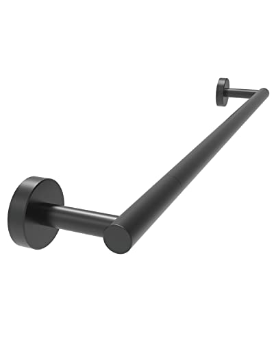 RARXTR 24 Inch Matte Black Towel Bar Towel Rack for Bathroom Kitchen Hand Towel Holder Dish Cloths Hanger SUS304 Stainless Steel RUSTPROOF Wall Mount (Matte Black)