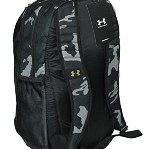 Under Armour Men's UA Hustle 3.0 Backpack (Black / Metallic Gold-007), One Size