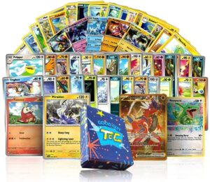 ultra rare pack 50 cards = 48 assorted tcg cards, 2 random foil cards, 1 unique ultra rare card, plus a good guy tcg storage deck box