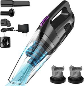 whall handheld vacuum cordless, 8500pa strong suction hand held vacuum cleaner with led light, lightweight mini car vacuum cordless rechargeable, portable hand vacuum cleaner for car, home and pet