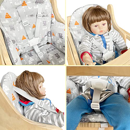 ZARPMA Highchair Cushion Insert Baby High Chair Cover Pad Chair Seat Cushion Liner Mat Padding Wooden Highchair Protection Pad