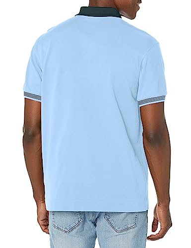 Lacoste Contemporary Collection's Men's Short Sleeve Classic Fit Color Blocked Polo Shirt, Overview/Sinople, 3X-Large