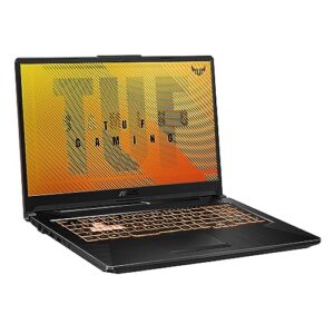 asus tuf gaming a17 gaming laptop, 17.3” 144hz fhd ips-type display, amd ryzen 5 4600h, geforce gtx 1650, 8gb ddr4, 512gb pcie ssd, rgb keyboard, windows 11 home, bonfire black color, fa706ih-rs53