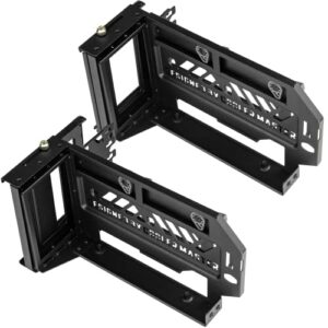 Cooler Master MasterAccessory Vertical Graphics Card Holder Kit V3 with Premium Riser Cable PCI-E 4.0 x16-165mm, Compatibility PCIe 4.0 and Older for E-ATX, ATX, Micro ATX Case (MCA-U000R-KFVK03)