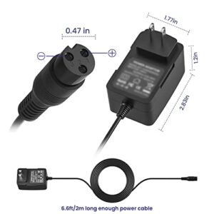 XXSZHY 24V Scooter Battery Charger for Razor E100 E200 E200S E175 E300 E300S E125 E150 E500 PR200 E225S E325S MX350 MX400 Charger Power Supply Cord- 3-Prong Inline Female Battery Power Cord