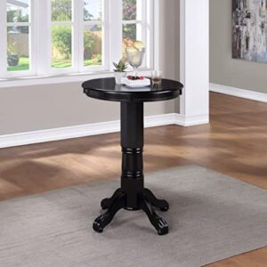 Boraam Florence Pub Table, 42" Height, Black