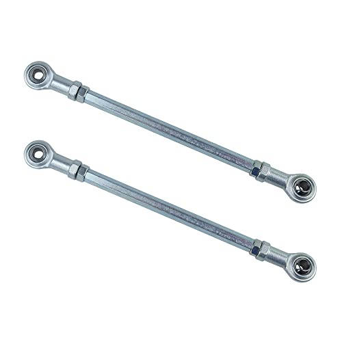 2pcs M8 200mm Inner Outer Steering Tie Rod End Lower Upper Ball Joint Adjustable Sway Bar Assembly for Electric ATV Quad Go Kart