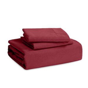 Bedsure Red Duvet Cover King Size - Soft Prewashed King Duvet Cover Set, 3 Pieces, 1 Duvet Cover 104x90 Inches with Zipper Closure and 2 Pillow Shams, Comforter Not Included