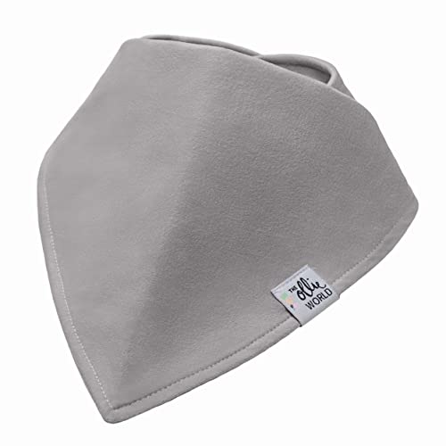 The Ollie Baby Bib -Moisture Wicking Keeps Skin Dry - Quickly Absorbs Liquid Drips (3-pack) (3-Pack Stone)