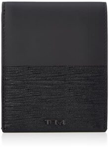 tumi - nassau slg global double billfold - black/black