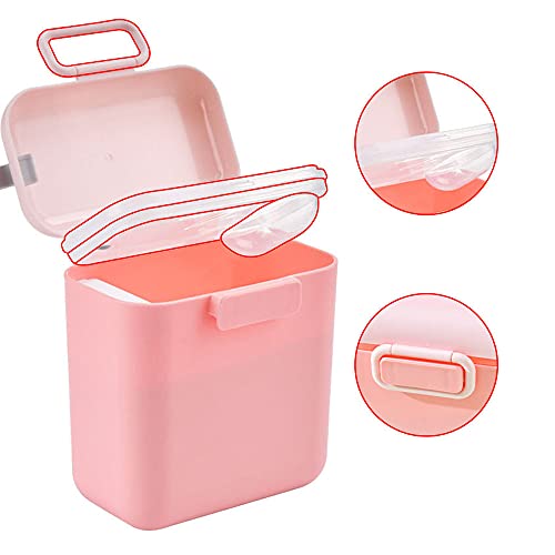 CHDHALTD Formula Dispenser with Scoop,Portable Milk Powder Formula Containers for Travel Baby Food Storage Box