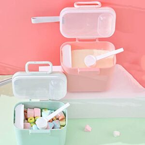 CHDHALTD Formula Dispenser with Scoop,Portable Milk Powder Formula Containers for Travel Baby Food Storage Box