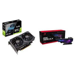 asus dual-rtx3060-o12g-v2 graphic card & asus rog herculx graphics card anti-sag holder bracket