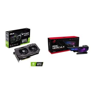 asus tuf-rtx3050-o8g-gaming graphic card & asus rog herculx graphics card anti-sag holder bracket