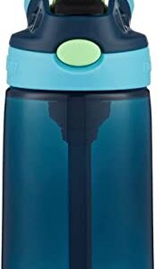 Contigo Kids Water Bottle with designed AUTOSPOUT Straw, 14 oz., Blueberry Ocean