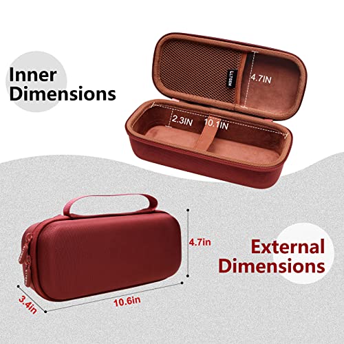 LTGEM Case for Bose Soundlink Flex Bluetooth Portable Speaker,Hard Storage Travel Protective Carrying Bag,Red