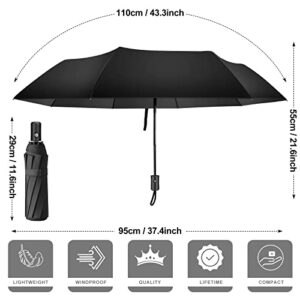 ZUOYOUZ Portable Travel Umbrellas for Rain Windproof，Portable, Automatic, Strong, Durable, Premium Grip, Vibrant Designs, Folding Perfect Car Umbrella, Golf Umbrella,and On-the-Go