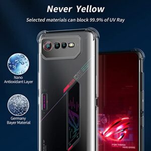 redluckstar for Asus ROG Phone 6 Case, ROG 6 Case Clear, Soft TPU Slim Thin Transparent Case for ROG Phone 6 5G 2022