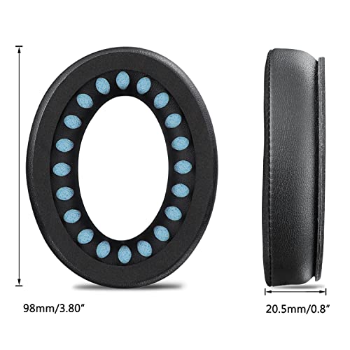 SoloWIT Cooling-Gel Earpads Cushions for Bose Headphones, Replacement Ear Pads for Bose QuietComfort 15 QC15 QC25 QC2 QC35/Ae2 Ae2i Ae2w/SoundTrue & SoundLink Around-Ear & Around-Ear II (Blue&Black)