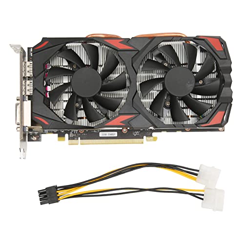 Dpofirs RX 580 Graphics Card, 8GB GDDR5 PC Video Graphics Card Original 256bit with 2 Cooling Fans PCI Express 3.0x16 Interface Gaming Graphics Card for Computer