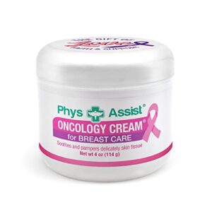 physassist oncology cream for breast care soothes and pampers delicately skin tissue. 4 oz