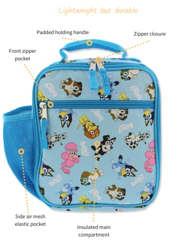 Bluey Kids Soft Insulated School Lunch Box (One Size, Blue)