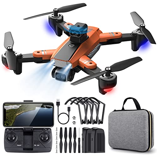 Drone with Camera for Adults, Mini Drones for Kids Age 14, Beginners RC Quadcopter FPV Video Cool Ideas Boys Toys Gifts 14 Years Old Teenage, Obstacle Avoidance, One Key Take Off/Landing, Optical Flow Positioning