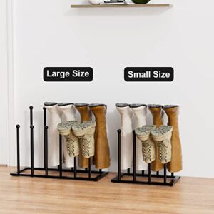 pickpiff Free Standing Shoe Racks - Black Metal Boot Rack for Dorm Room, Closet, Entryway, Bedroom, Patio Outdoor, Hallway, Black , Shoe Storage Fit for 6 Pairs