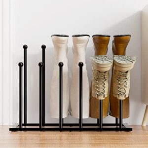 pickpiff free standing shoe racks - black metal boot rack for dorm room, closet, entryway, bedroom, patio outdoor, hallway, black , shoe storage fit for 6 pairs