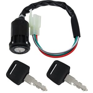 4 pin and 4 wire ignition key switch fit for 50cc 70cc 90cc 110cc 125cc quad atv 4 wheeler go kart sunl roketa kazuma.