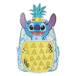 loungefly disney backpack: pineapple stitch mini-backpack, amazon exclusive