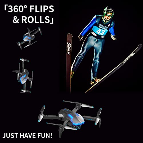 RiskOrb Drone with 1080P Dual Camera for Kids Beginners Adults,Optical Flow Positioning & Altitude Hold,Intelligent Obstacle Avoidance,Toys Gifts for Boys Girls ,One Key Start/Landing/Calibrate,360° Flips,X6 Pro FPV WiFi RC Quadcopter, 2 batteries