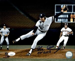 goose gossage hof new york yankess signed/inscribed 8x10 photo jsa 161857 - autographed mlb photos