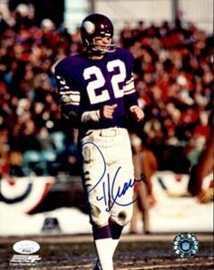 paul krause minnesota vikings hof signed/autographed 8x10 photo jsa 161800 - autographed nfl photos