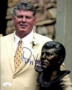 ron yary minnesota vikings hof signed/autographed 8x10 hof photo jsa 161673 - autographed nfl photos