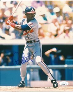 ron gant atlanta braves signed/autographed 8x10 photo jsa 161073 - autographed mlb photos