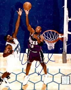 vin baker milwaukee bucks signed/autographed 8x10 photo jsa 160940 - autographed nba photos