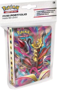 pokémon tcg: sword & shield lost origin mini portfolio & 1 booster pack, medium multicolor