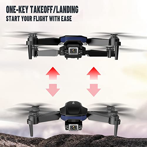 SOKR Drone with HD Camera for Adults and Kids,Two Cameras 1080P HD Wide Angle WiFi FPV Live Video RC Quadcopter Helicopter,Altitude Hold,Mode Functions,Present or Gift for Boys and Men (Black)