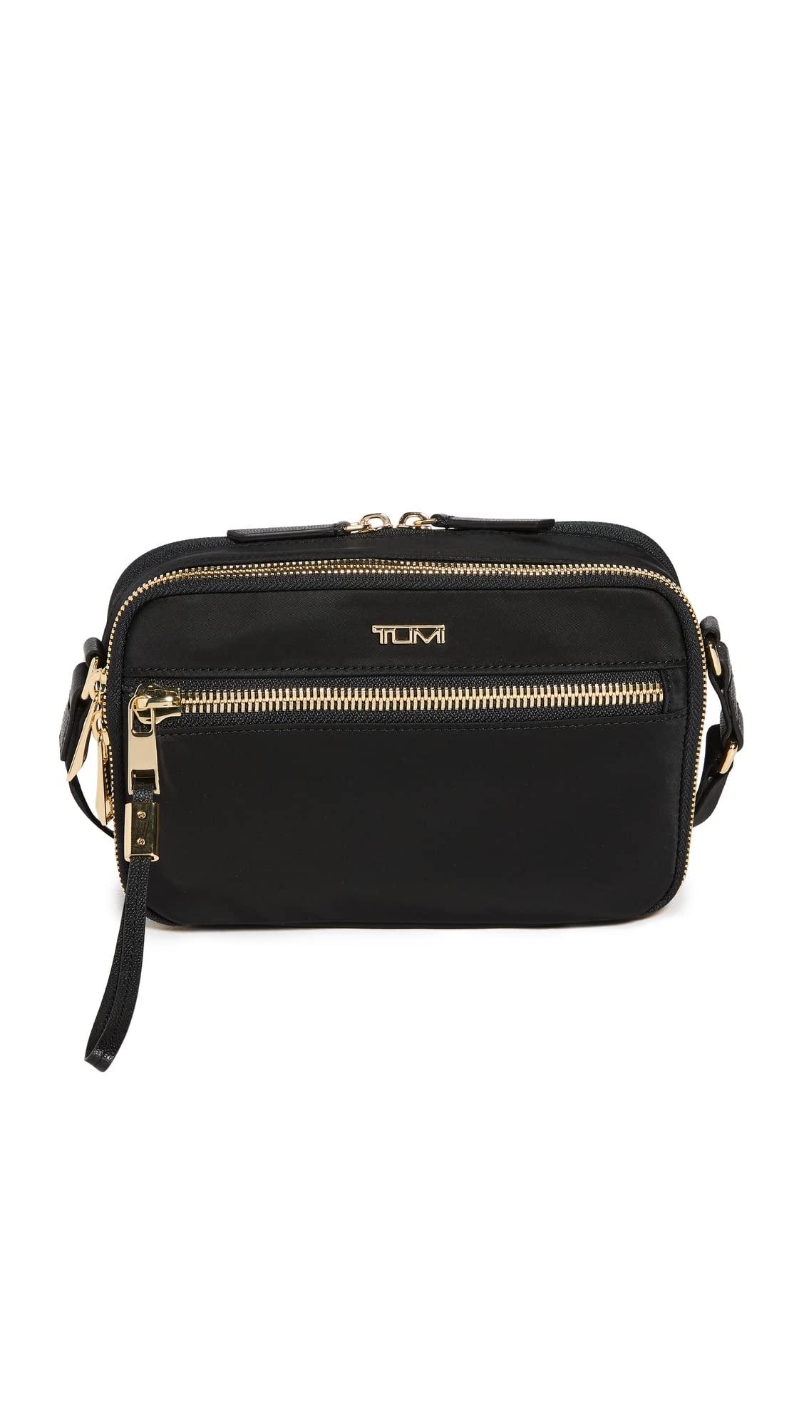 TUMI Voyageur Langley Crossbody - Black/Gold