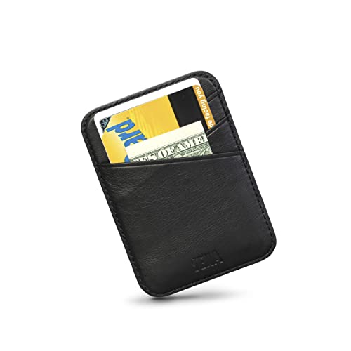 Sena Wallet, Apple Wallet Attachment for Apple iPhone 12/13/14 Pro/Max/Max Pro, iPhone Leather Wallet, Apple Wallet iPhone 14/13/12 Apple Wallet, Black (SXD111US-50)