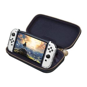 Game Traveler Zelda Nintendo Switch Case - Switch OLED Case for Switch OLED & Switch, Adjustable Viewing Stand & Bonus Game Cases, Deluxe Carry Handle, Licensed Nintendo Switch Game Case