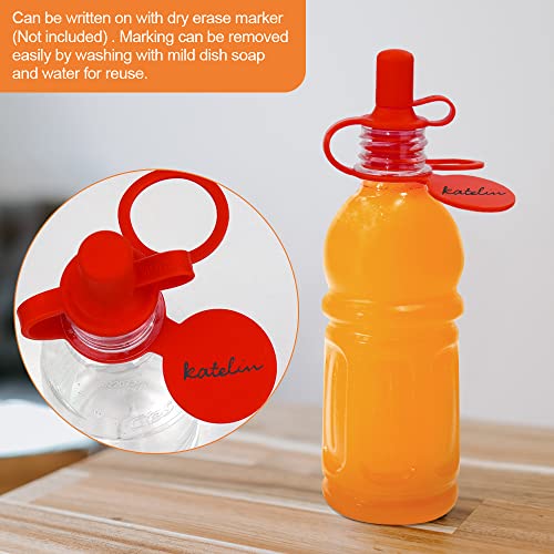 Morlike Baby Water Bottle Cap Silicone Bottles Top Spout Adapter Replacement for Toddlers Kids and Adults, Protects Kids Mouth - No Spill & BPA Free (Mix - 4 Pack)