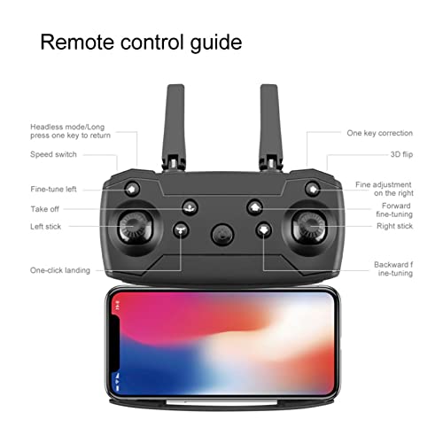 Drone with HD Dual Camera, Foldable Mini Drone for Adult Kids Remote Control Quadcopter Toys, Smart Obstacle Avoidance UAV, WiFi FPV, Altitude Hold One Key Start with Storage Bag