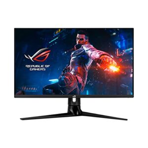 asus rog swift pg32uqr 32” 4k hdr 144hz dsc hdmi 2.1 gaming monitor - uhd (3840 x 2160), ips, 1ms, g-sync compatible, extreme low motion blur sync, eye care, displayport, usb, displayhdr 600,black