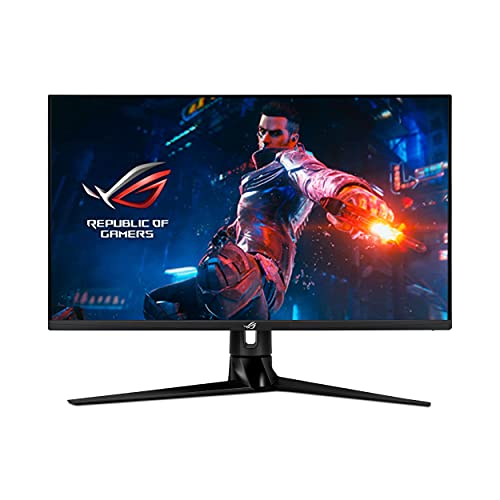 ASUS ROG Swift PG32UQR 32” 4K HDR 144Hz DSC HDMI 2.1 Gaming Monitor - UHD (3840 x 2160), IPS, 1ms, G-SYNC Compatible, Extreme Low Motion Blur Sync, Eye Care, DisplayPort, USB, DisplayHDR 600,BLACK