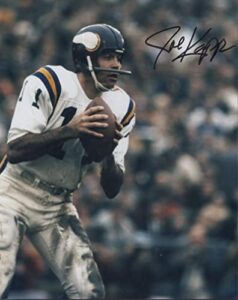 joe kapp minnesota vikings signed autographed 8x10 photo w/coa - autographed nfl photos