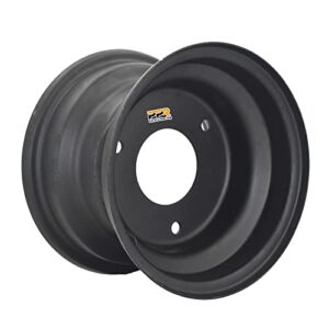 6" wheel rim with 3 holes fits for most of 110-125cc go-kart, atv, lawn mower 145/70-6 (black)